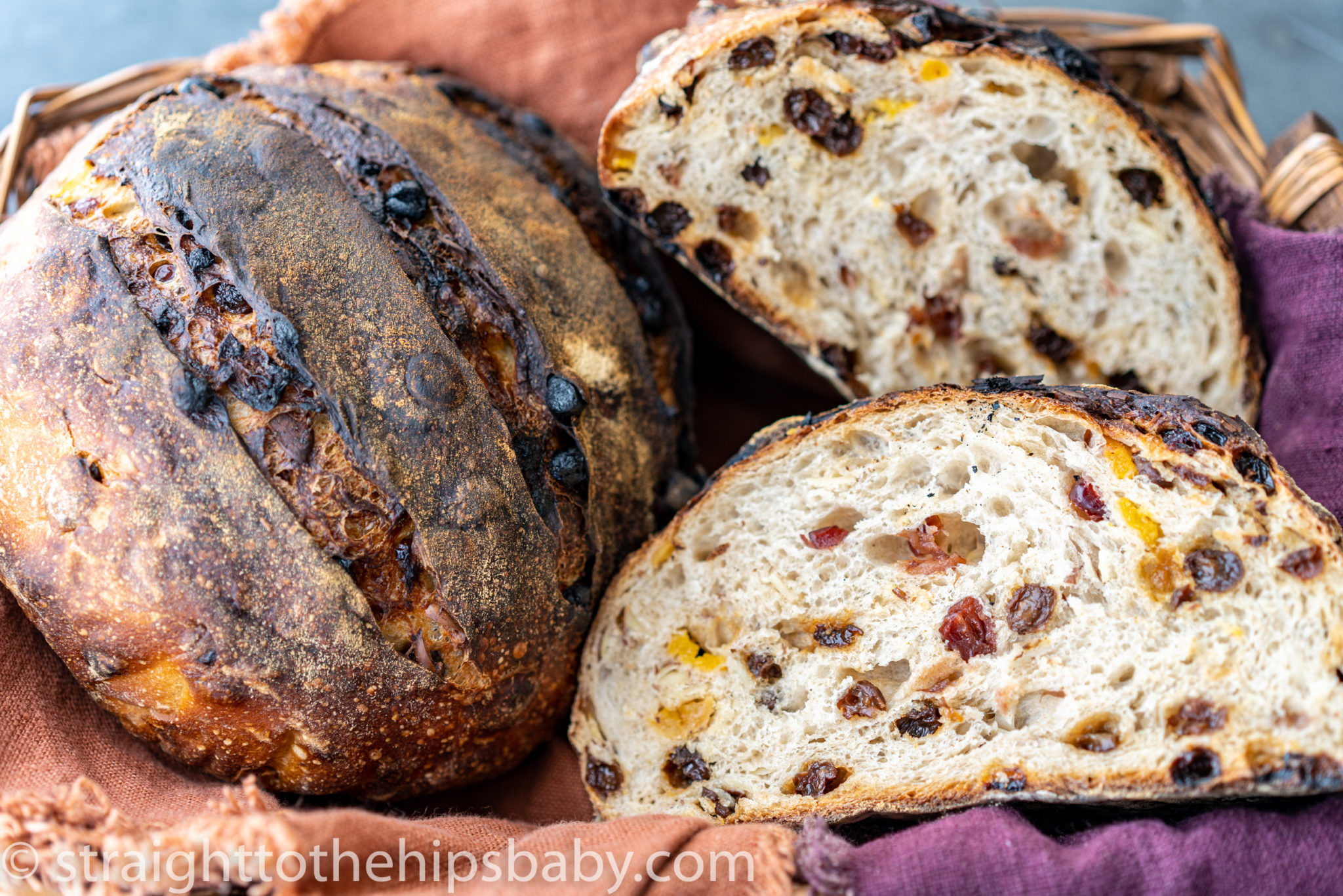 Dried Fruit & Nut Sourdough Bread - Straight to the Hips, Baby