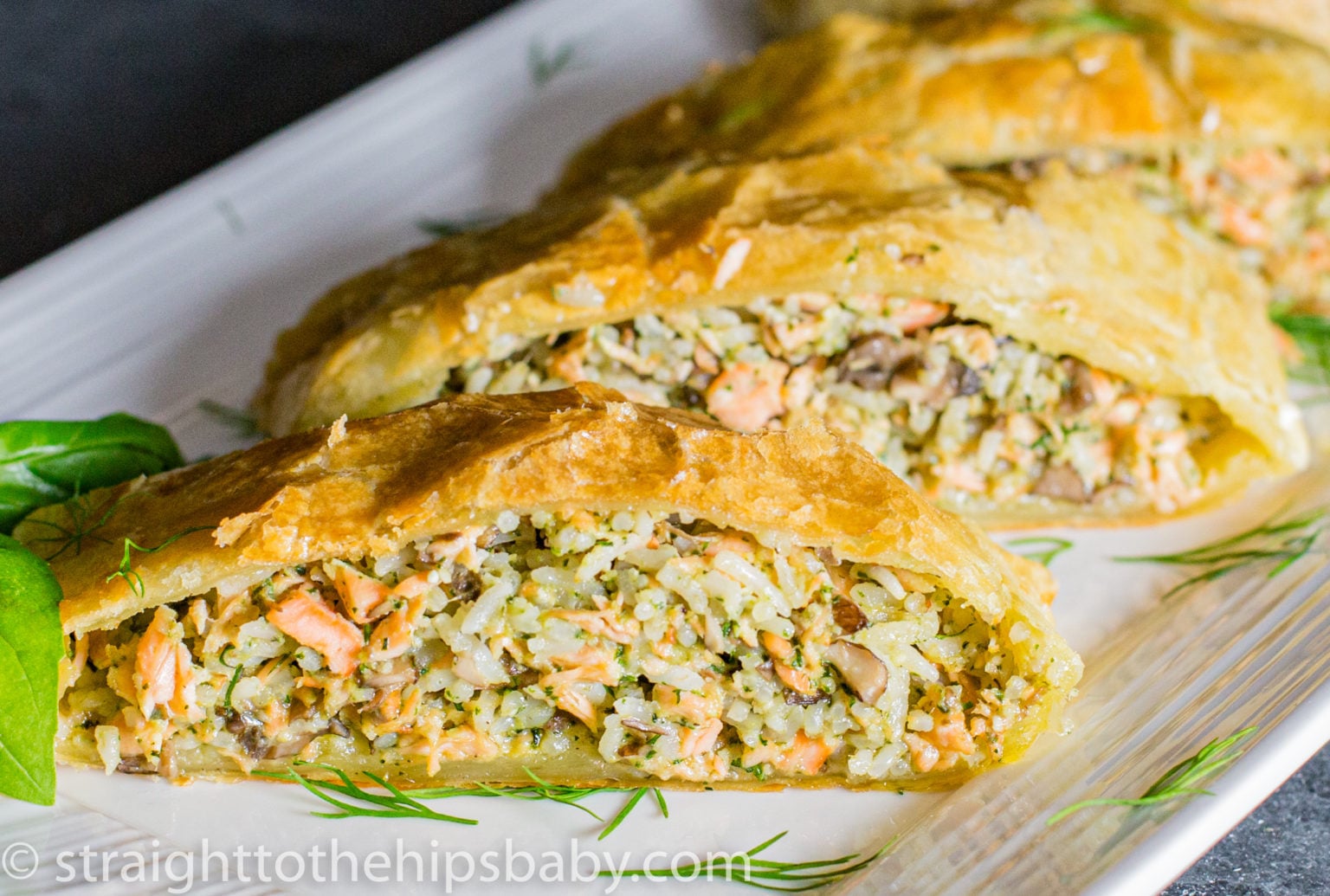 Salmon in Puff Pastry - Straight to the Hips, Baby