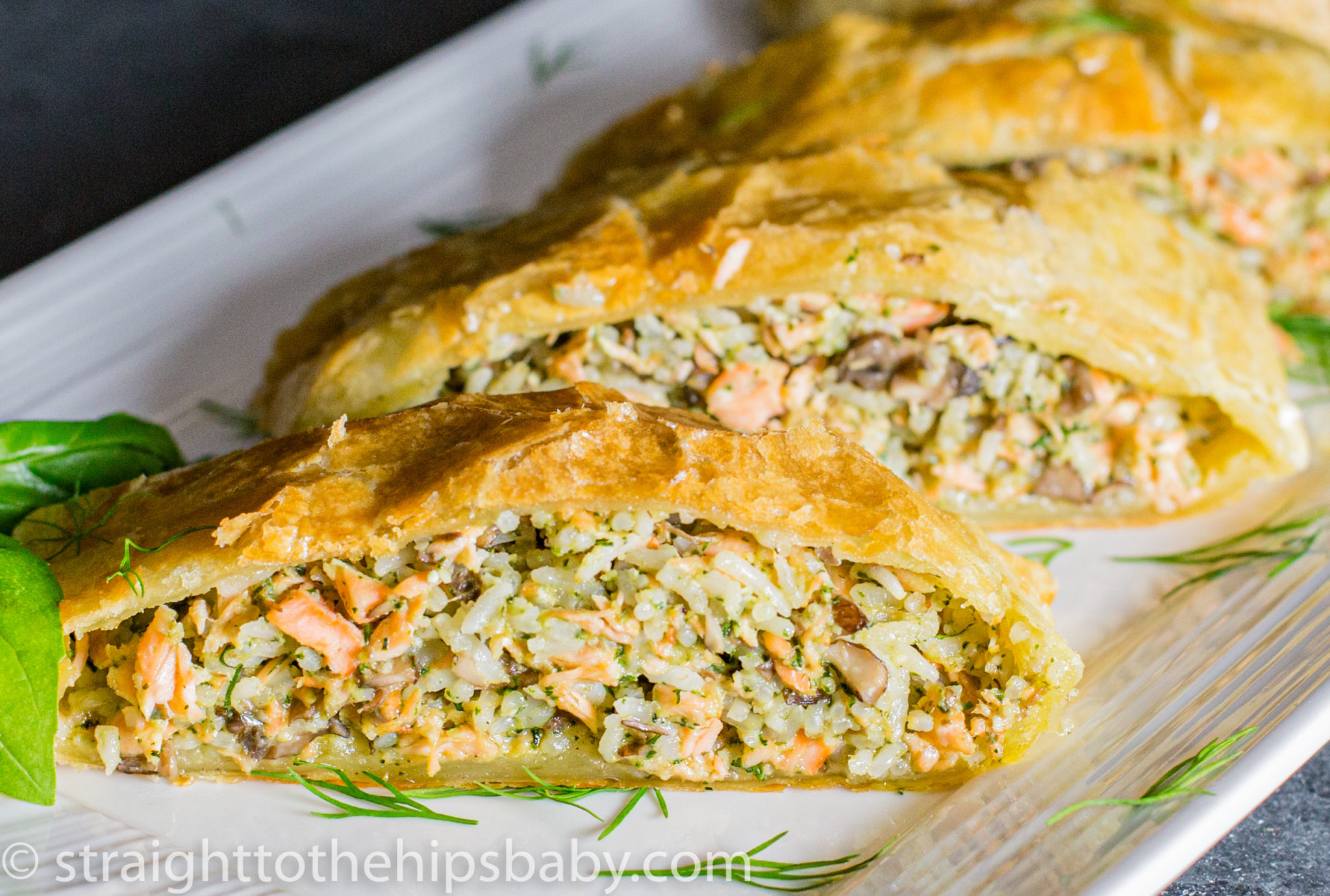 Salmon in Puff Pastry - Straight to the Hips, Baby