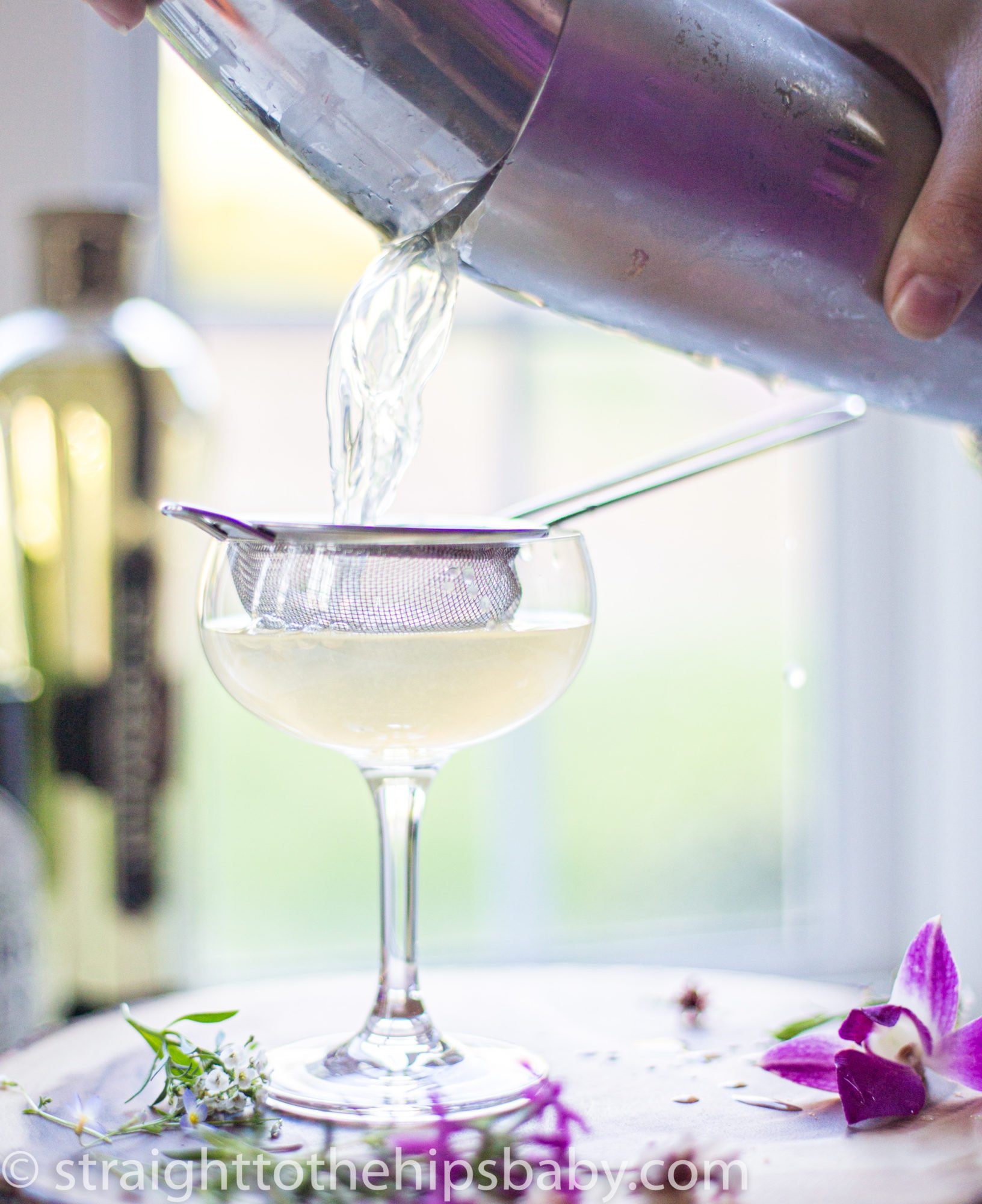 Gin & Green Tea Cocktail - Straight to the Hips, Baby