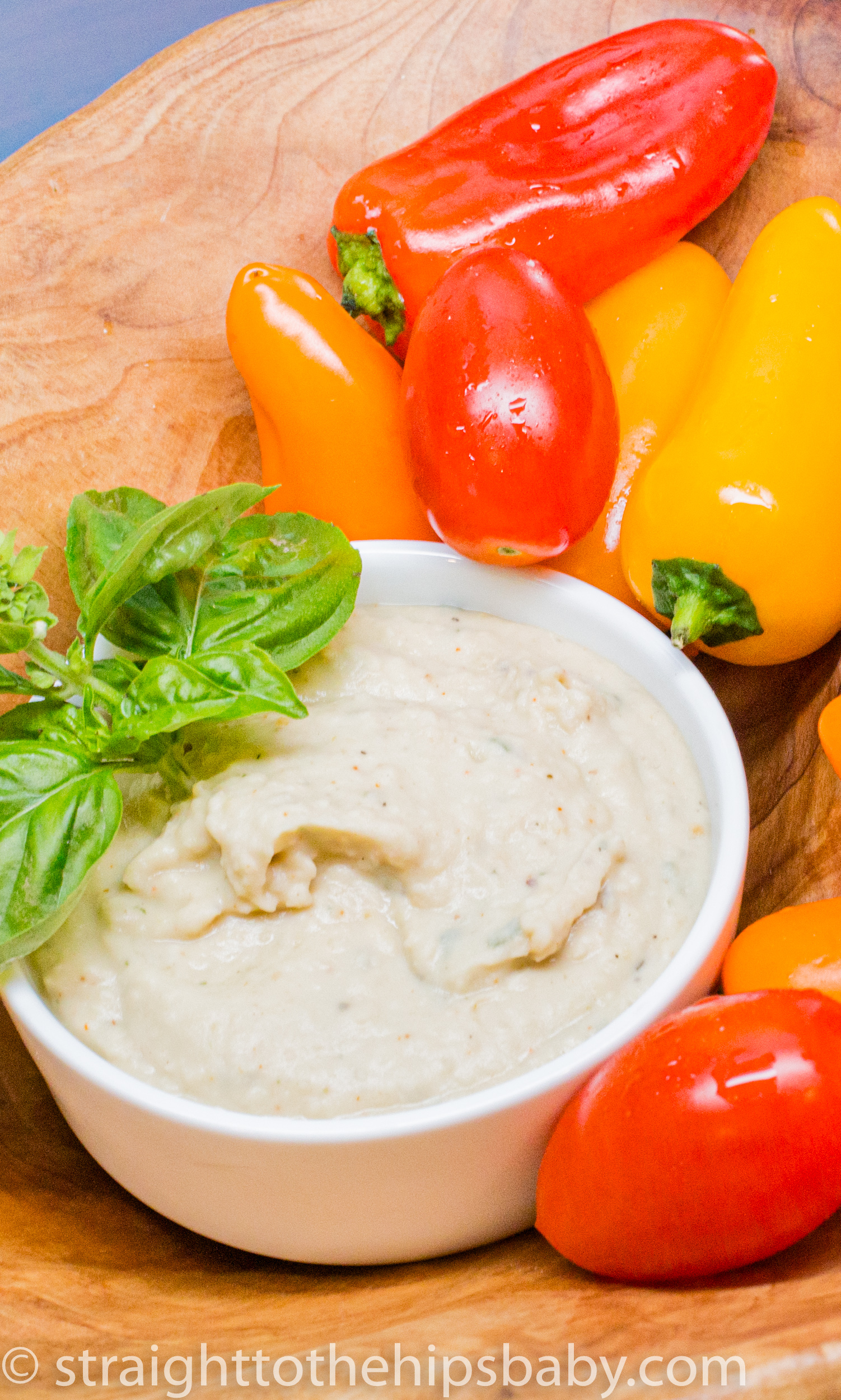 White Bean & Basil Dip - Straight to the Hips, Baby