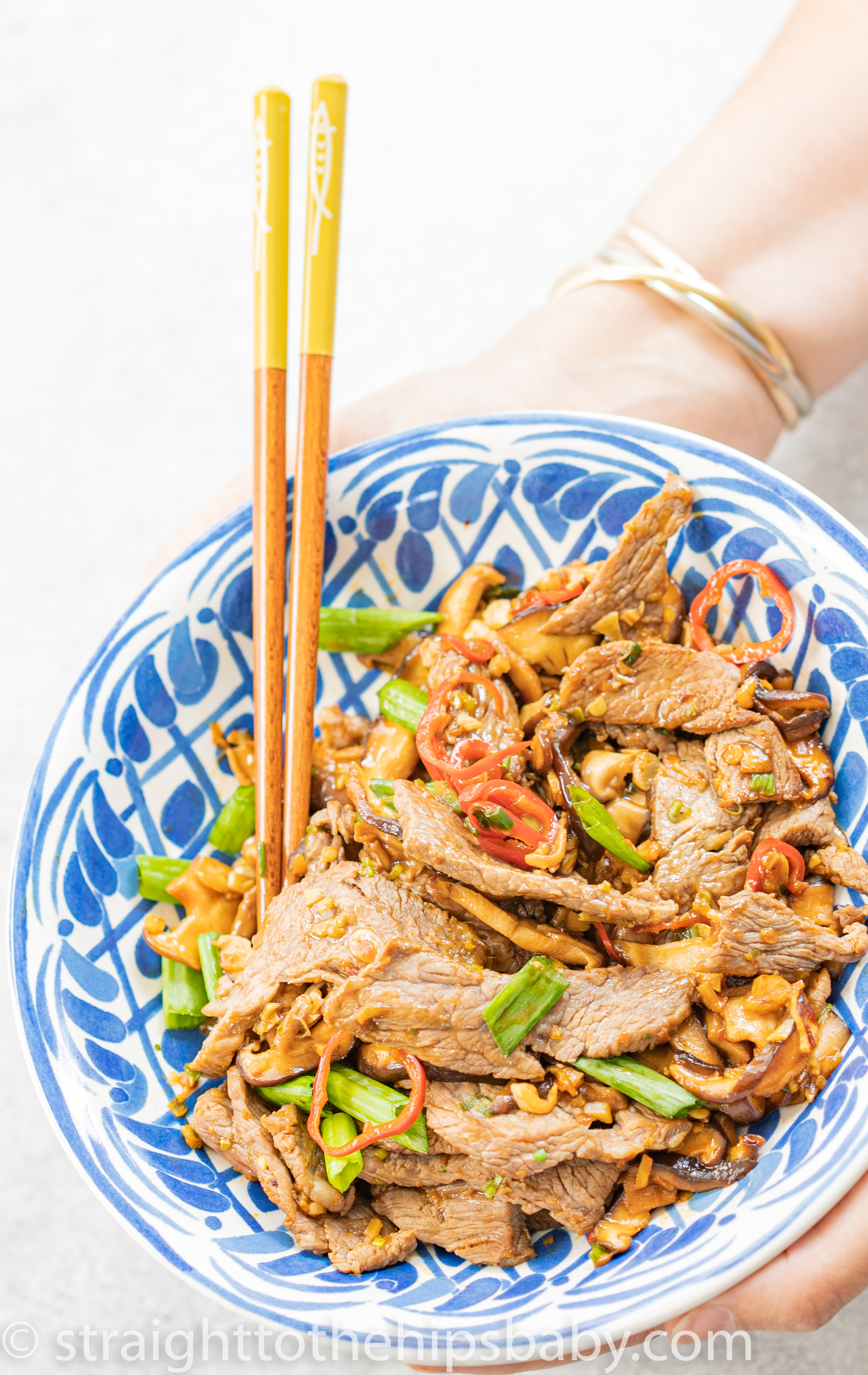 Chinese-Style Ginger Beef - Straight to the Hips, Baby