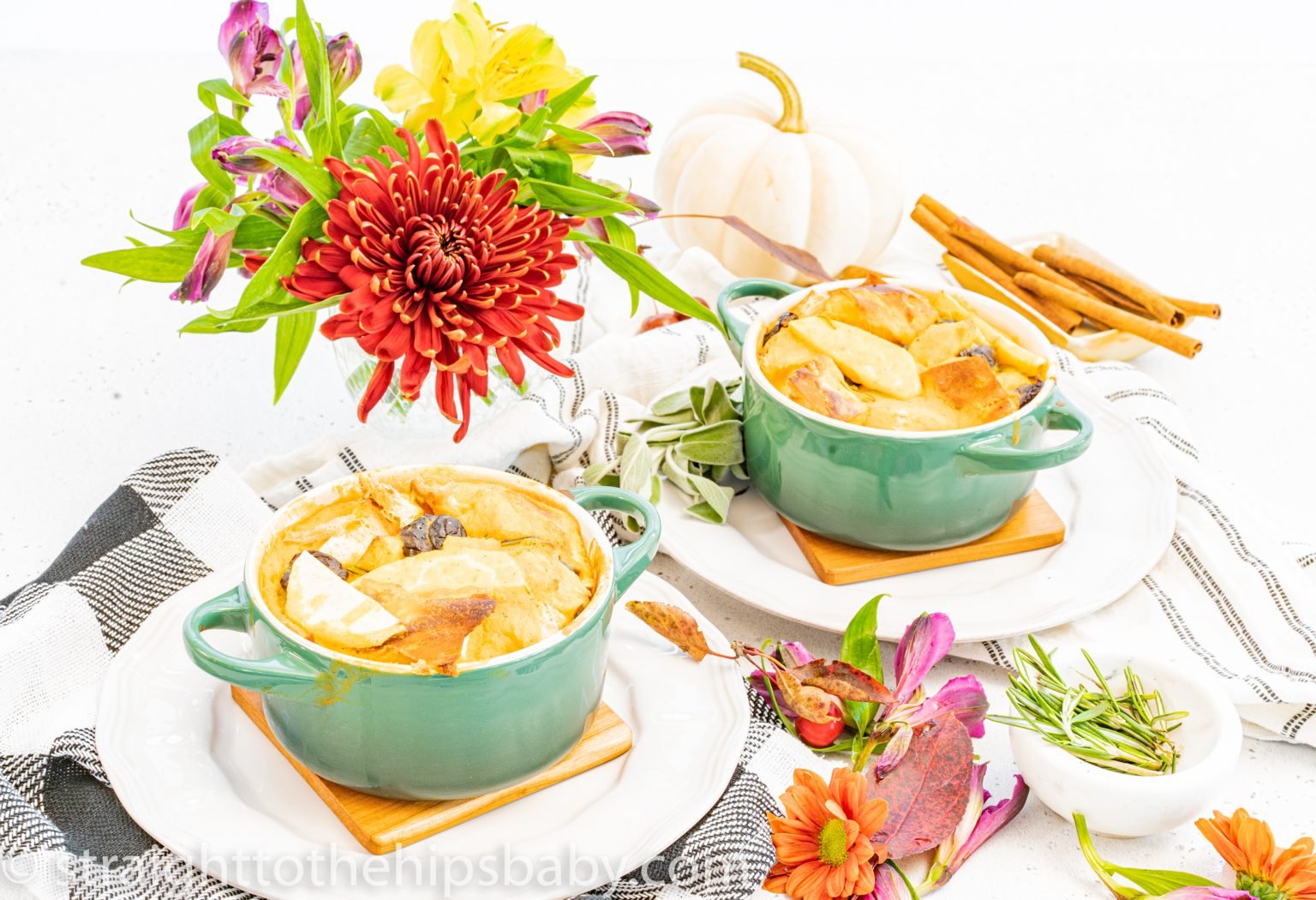 The Best Sweet & Savory Butternut Squash Thanksgiving Bread Pudding