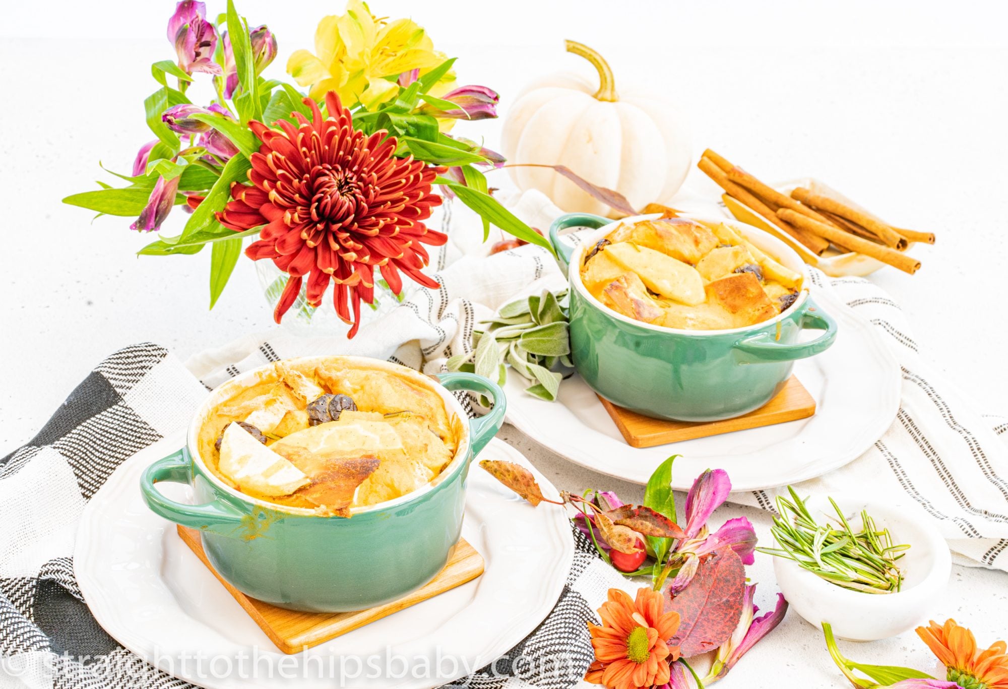 The Best Sweet & Savory Butternut Squash Thanksgiving Bread Pudding